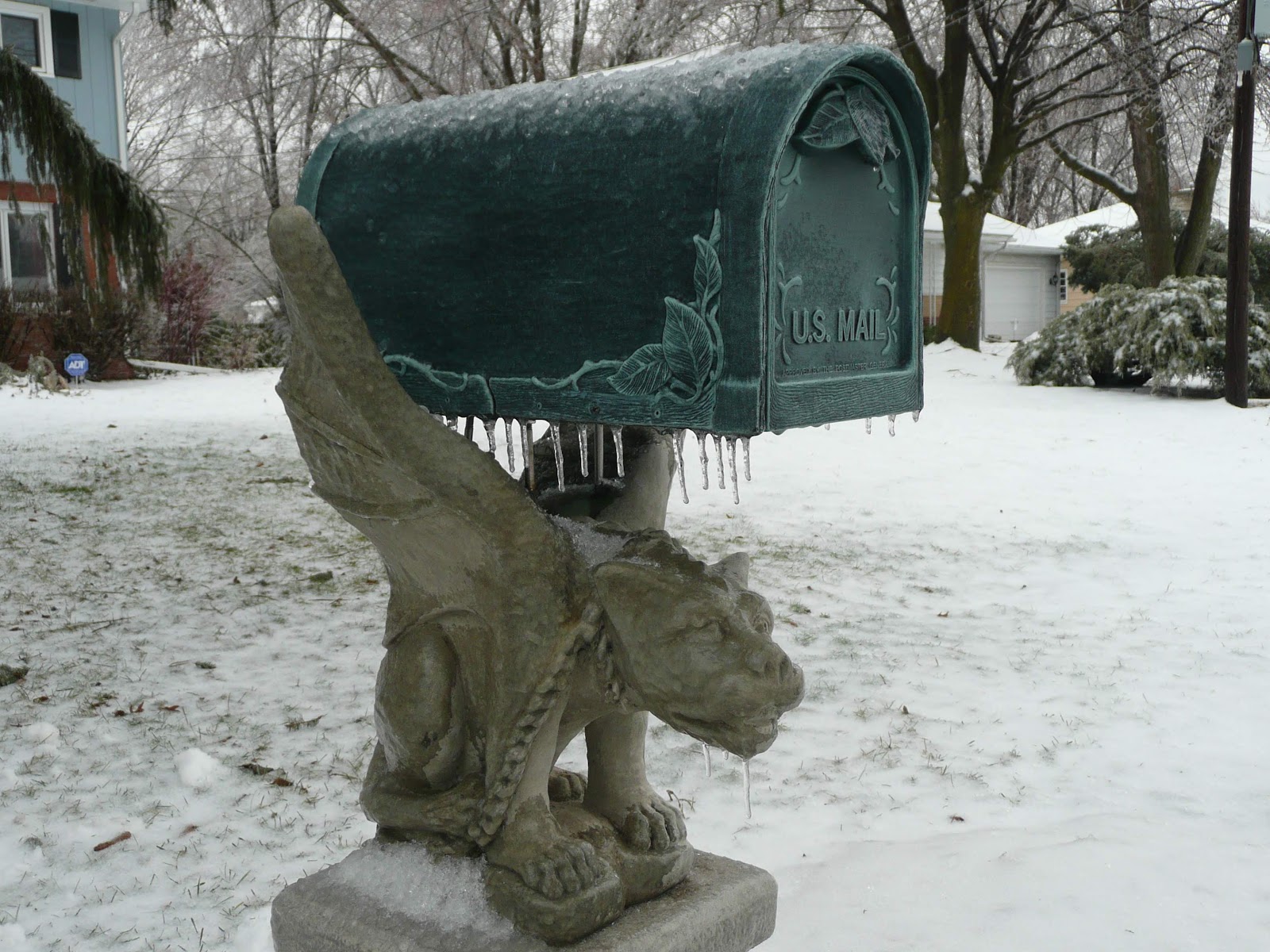 Gargoyle Mailbox - Academy of Lagado