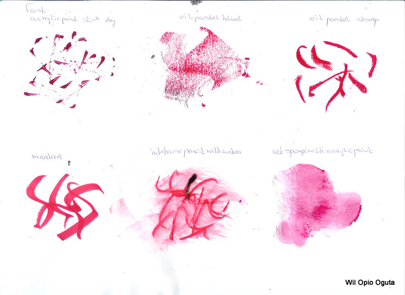 Wil's creative approach: Mark making, exercise 3