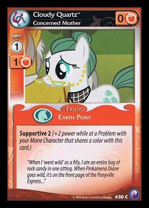 My Little Pony Cloudy Quartz, Concerned Mother Canterlot Nights CCG ...