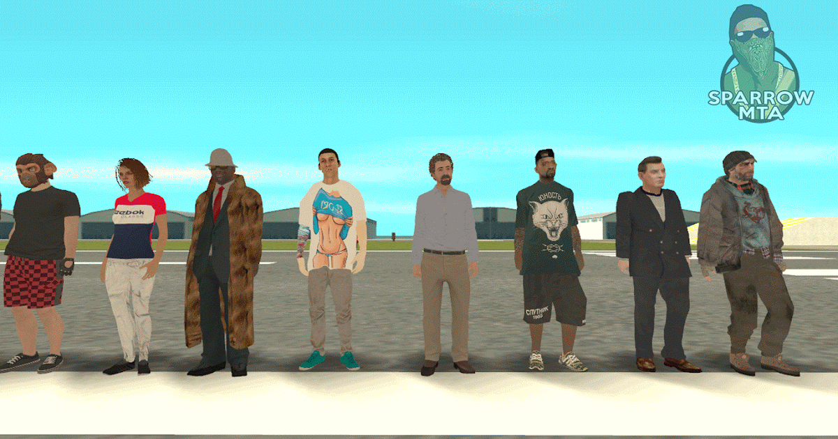 MTA SA Freeroam 70 Adet Skin Paketi Script