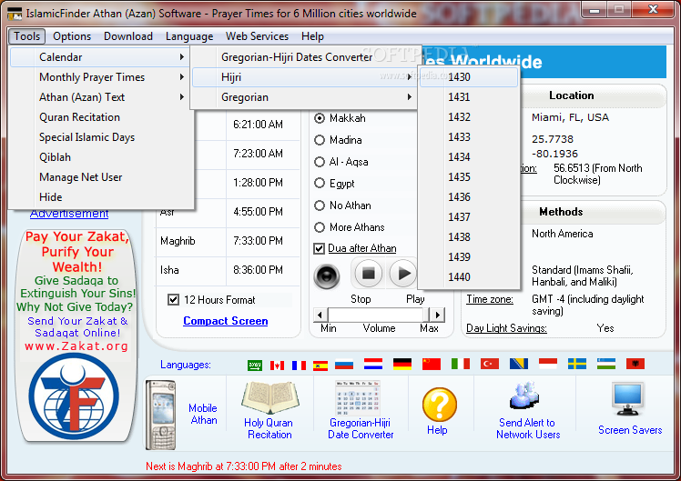 IslamicFinder Athan Basic | Dengarkan Adzan dari Berbagai Tempat