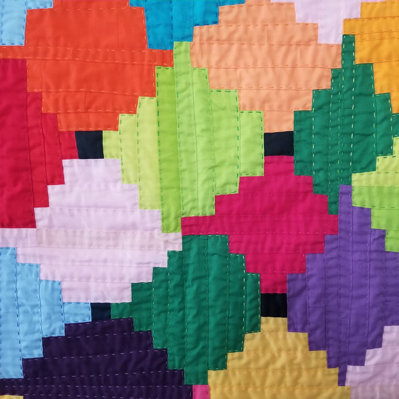 Let's begin sewing...: Courthouse Color Play Quilt