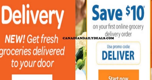Canadian Daily Deals: Walmart Grocery Delivery $10 Off Promo Code