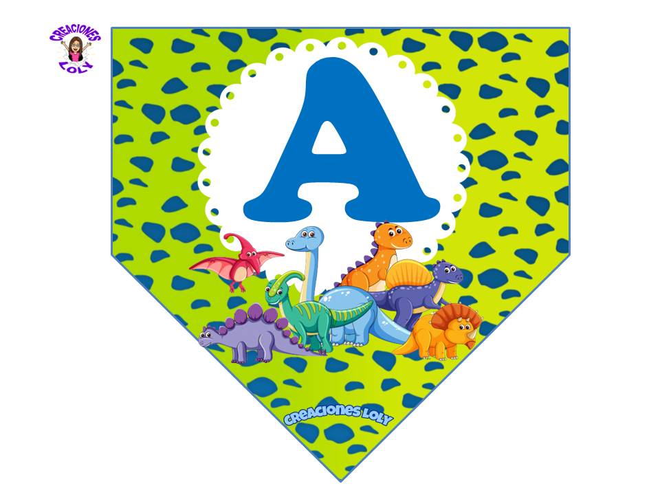 Creaciones Loly: BANDERINES DINOSAURIOS