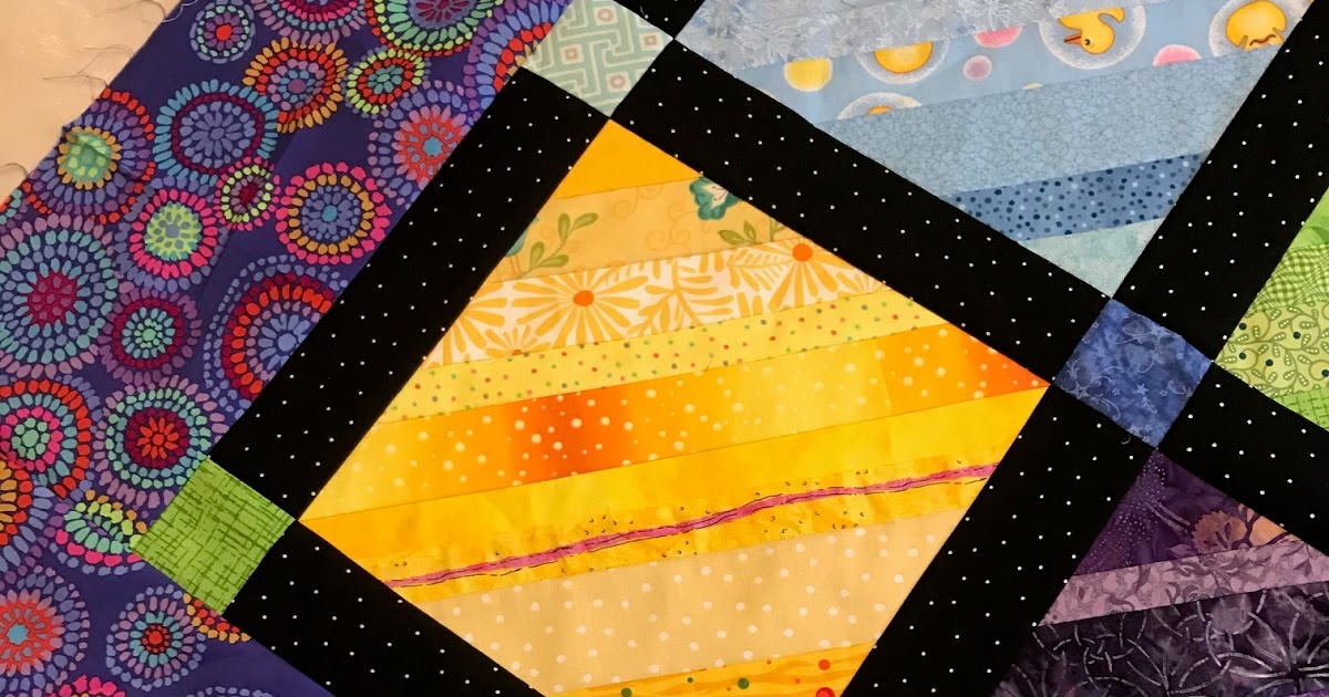 My Sewing Room: Rainbow String Quilt