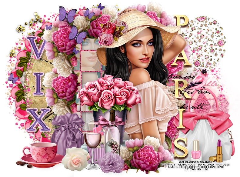 Vix PSP CT : CT Tag - Wicked Princess Scraps - Glamorous