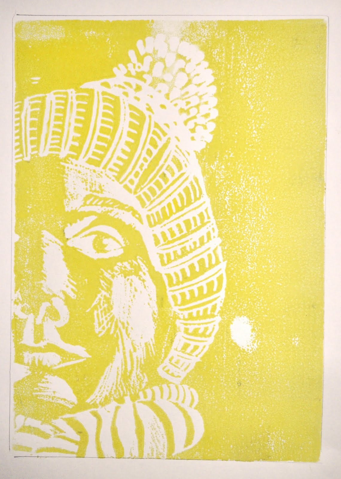 I teach art: How to make a Poly-board Print (Portrait)