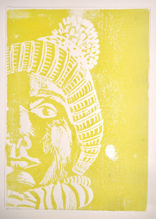 I teach art: How to make a Poly-board Print (Portrait)