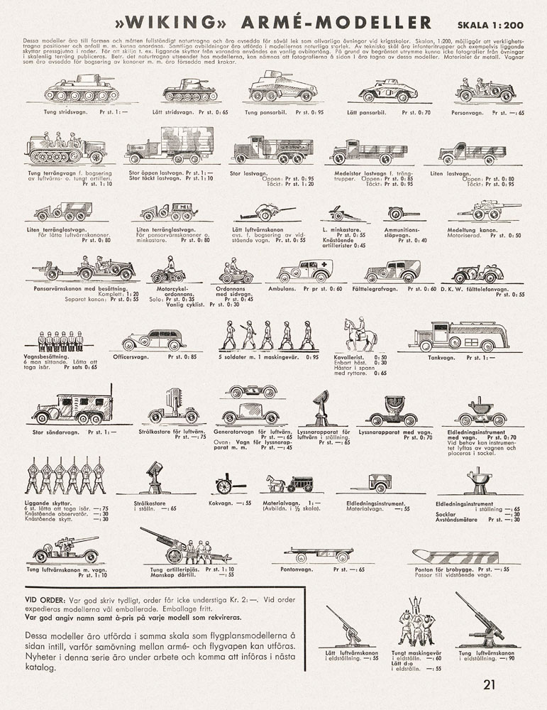 Toy soldiers and real battles: Eskader - Modell-Katalog 1940