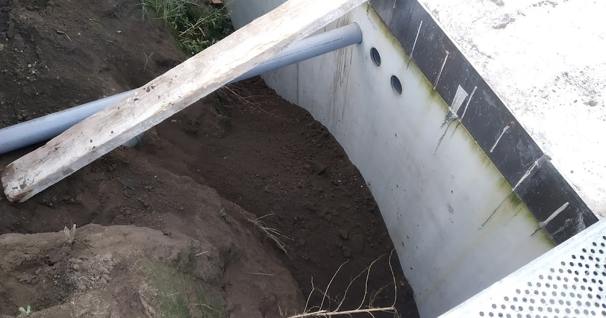 vdbeke.be: wachtbuizen tussen kelders, kelder aanvullen, inrit testen