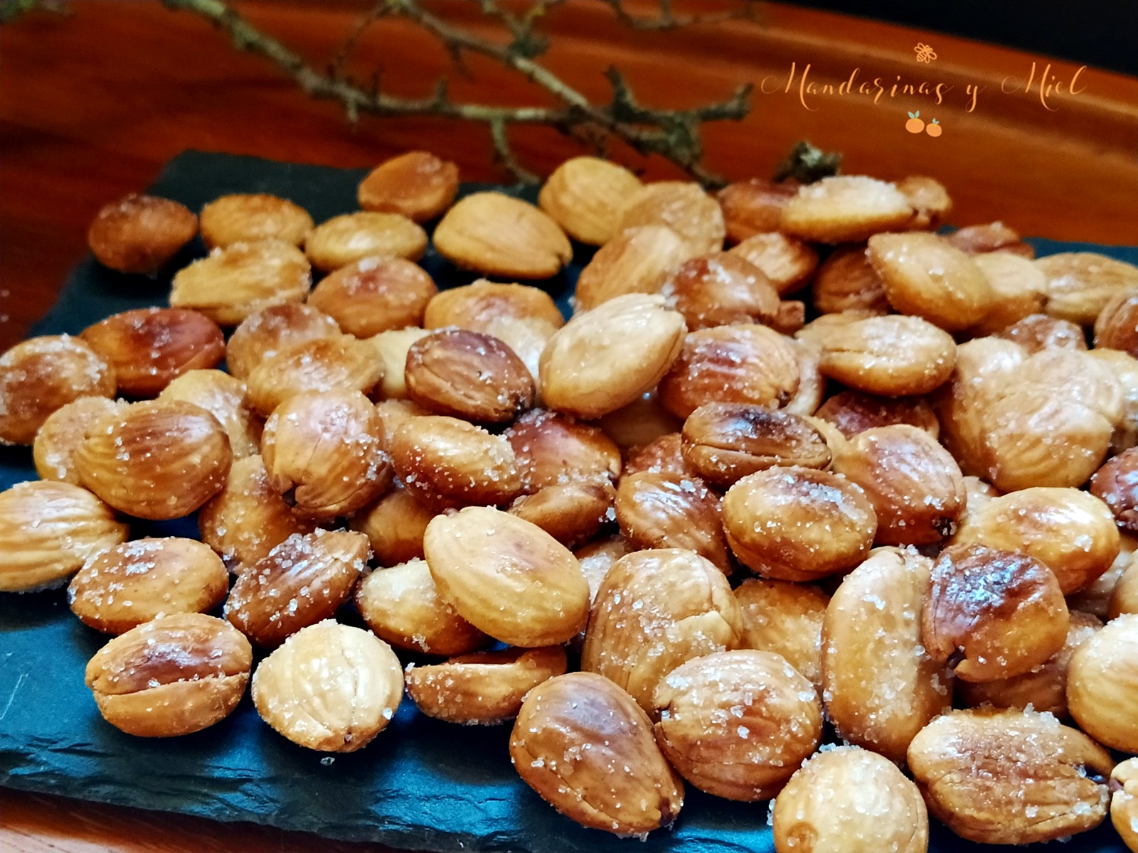 Almendras Marcona fritas | Mandarinas y miel