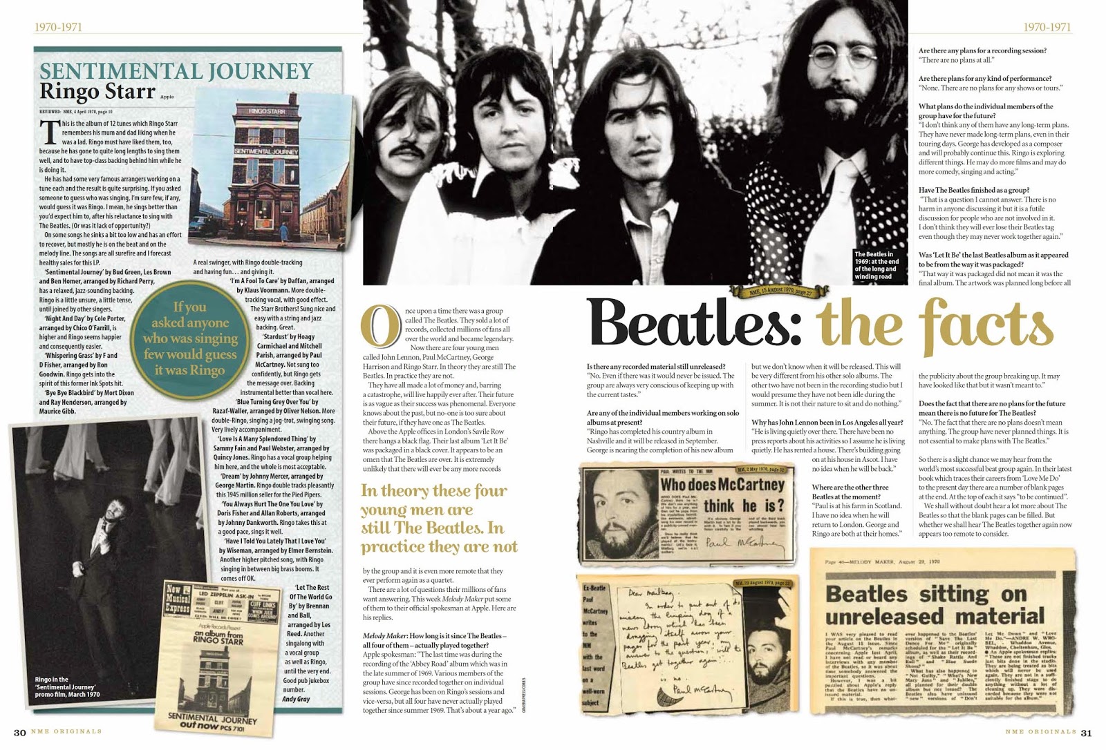 The BEATLES Illustrated: The Beatles. The Solo years 1970-1980 · NME ...