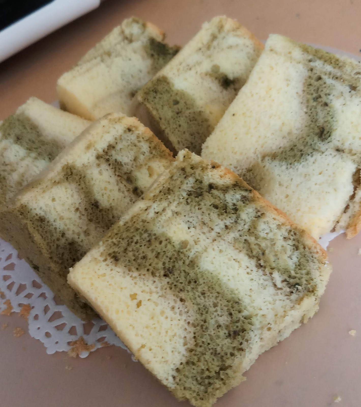 Matcha Marble Chiffon Cake