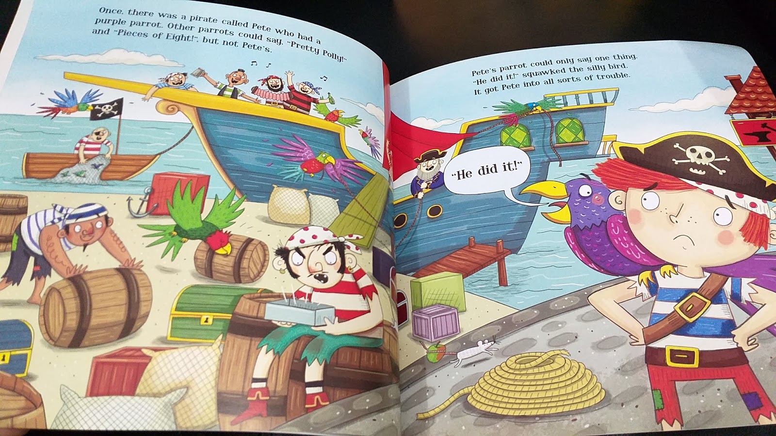 Kid Books Blog: 564.Pirate Pete and his parrot / Pirates Ahoy