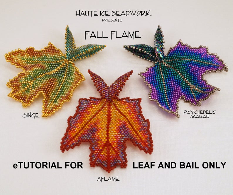 5 Lovely Beaded Maple Leaf Jewelry Tutorials / The Beading Gem