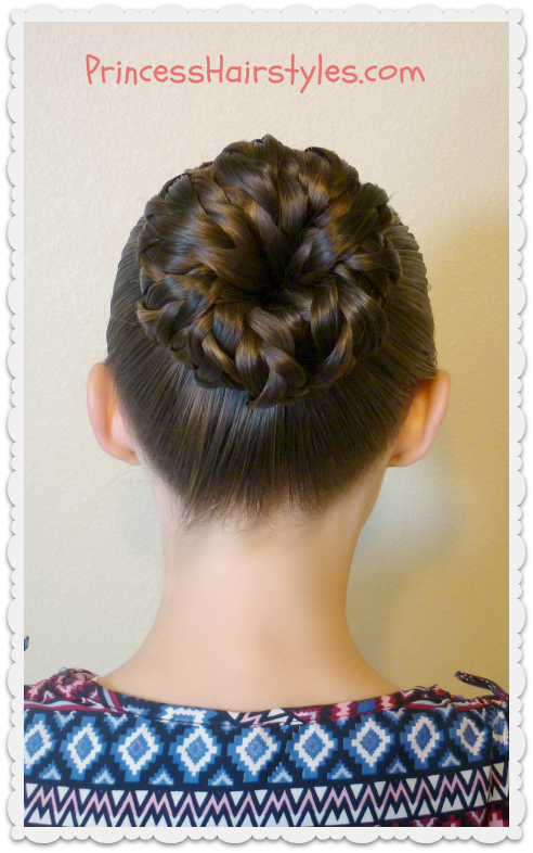 Pinwheel Bun Shortcut Tutorial | Hairstyles For Girls - Princess Hairstyles