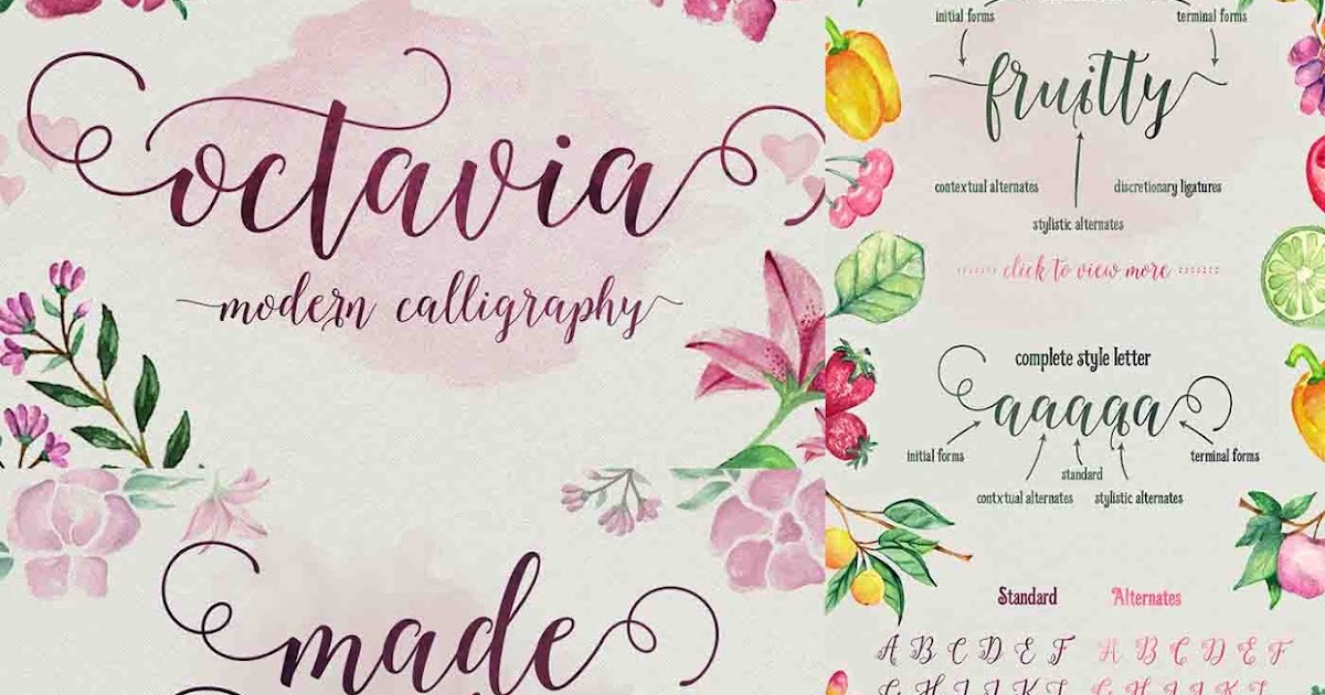 Fonts Premium: Font Octavia Script