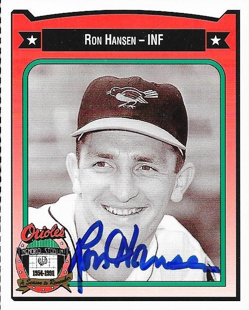 foul bunt: TTM Success - Ron Hansen