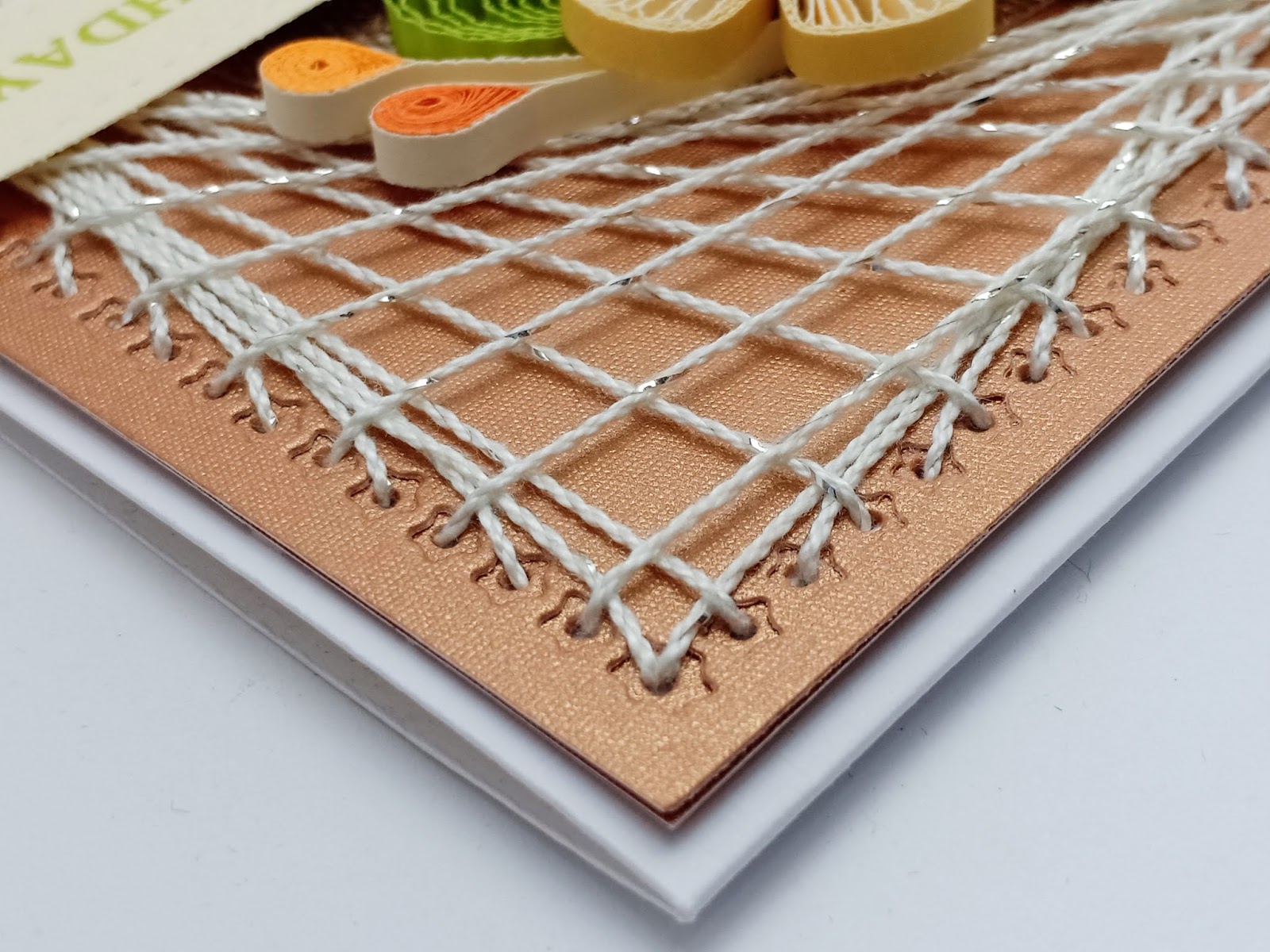 AZLINA ABDUL: Square string art on a quilling birthday card