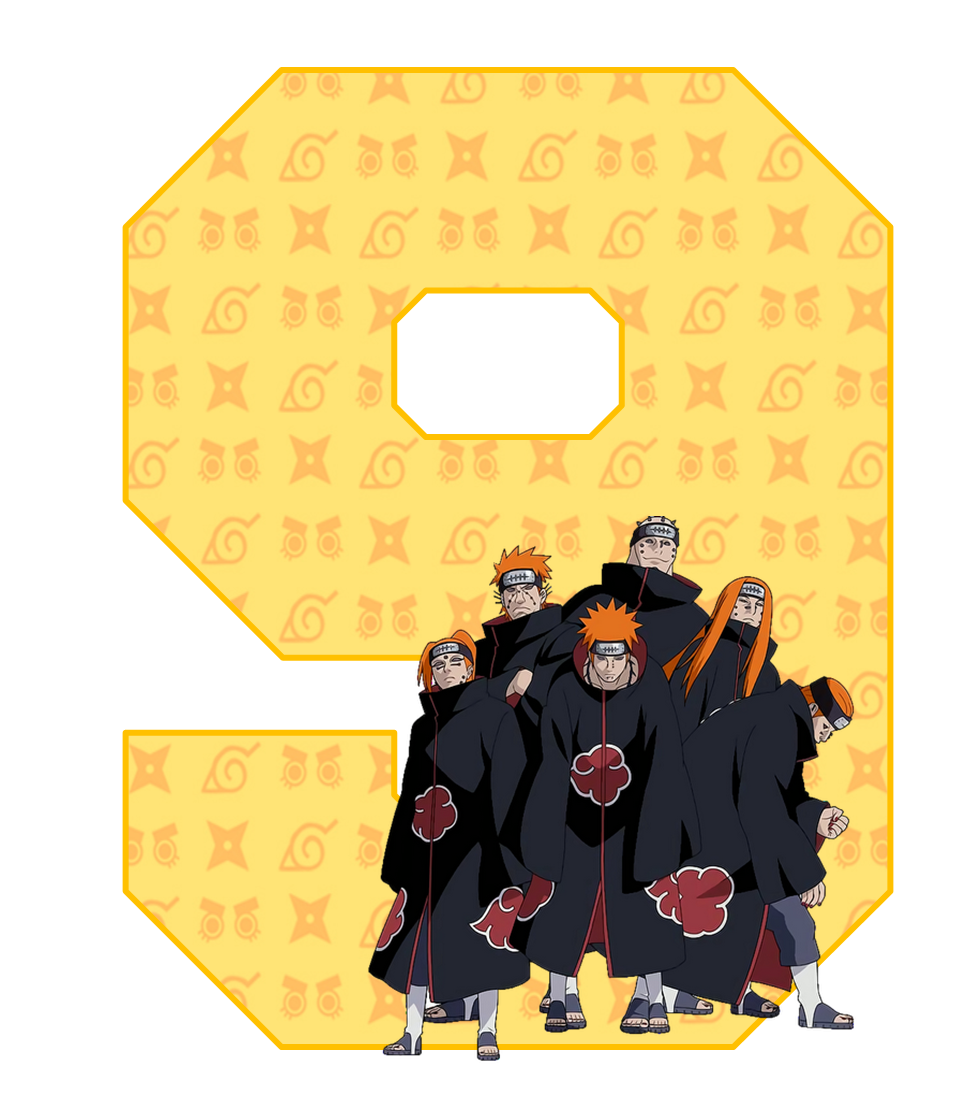 Kits imprimibles gratis : Números de Naruto