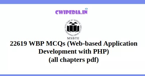 22619 WBP mcqs with answers pdf (all chapters pdf) -MSBTE-I-Scheme