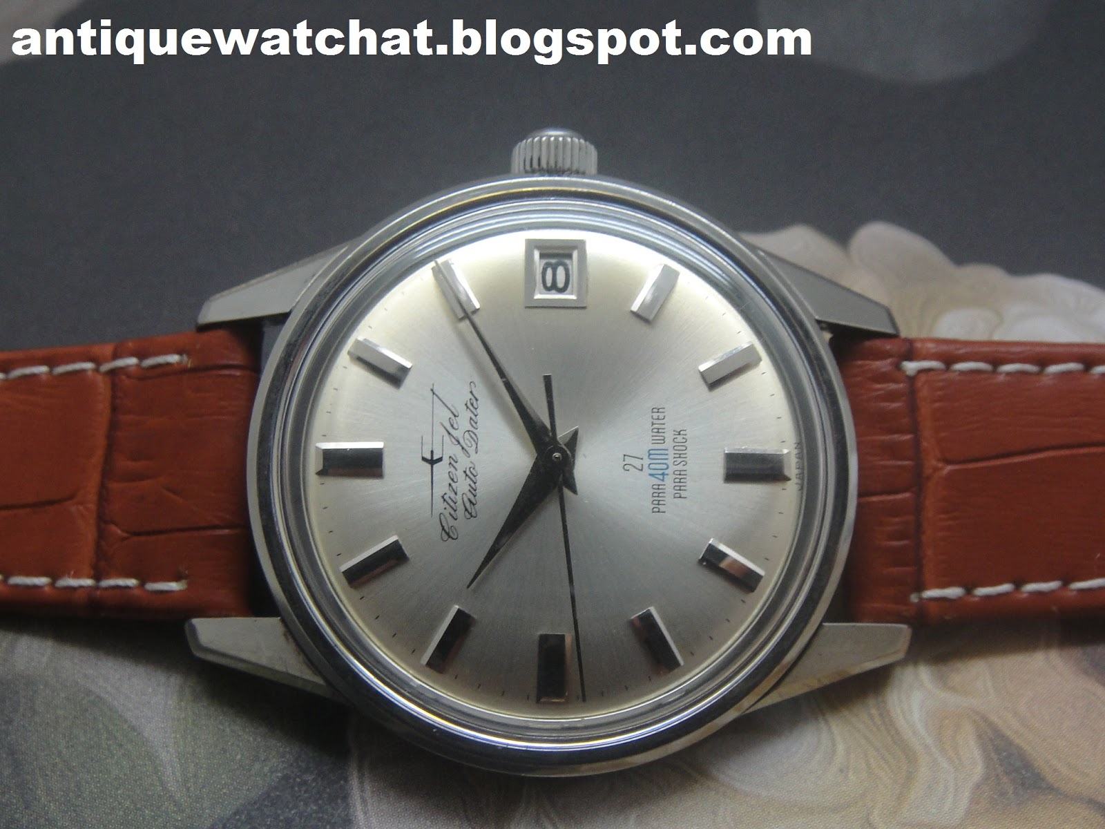 Antique Watch Bar: CITIZEN JET AUTO DATER 27 JEWELS PARA 40M WATER PARA ...