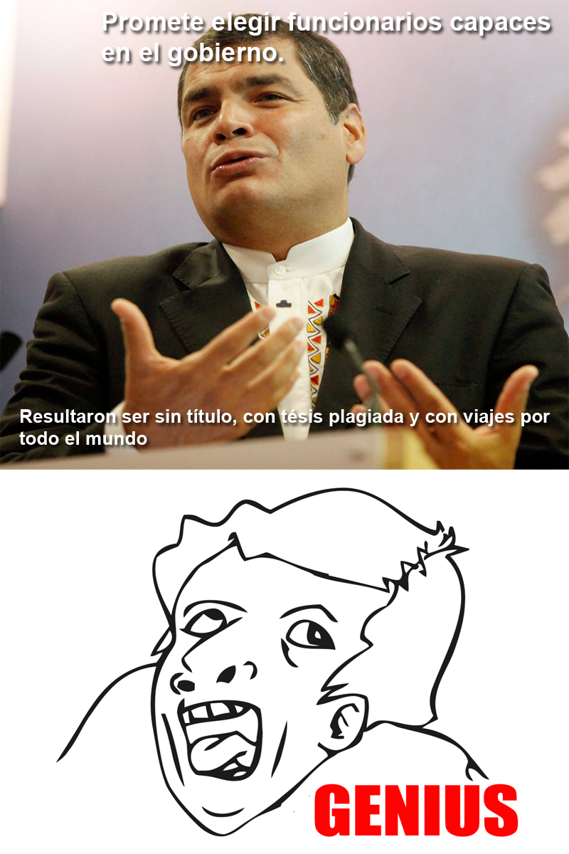 Narcorrea Presidente de Ecuador: enero 2013