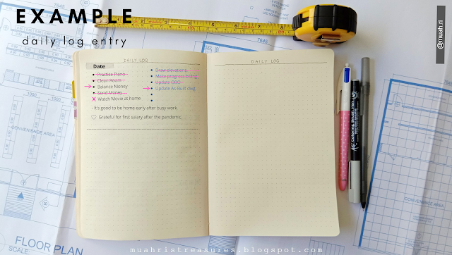 HOW I SET UP MY DAILY LOG BULLET JOURNAL