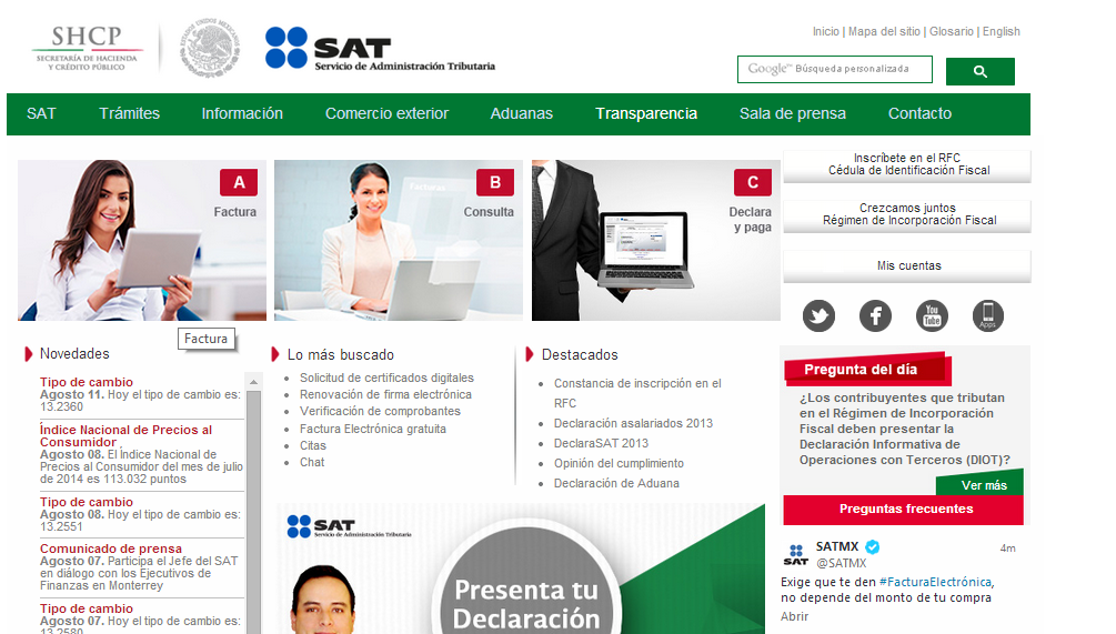 PRESENTAN SAT Y PRODECON PLATAFORMA Y FORMATOS DIGITALES PARA NUEVAS ...