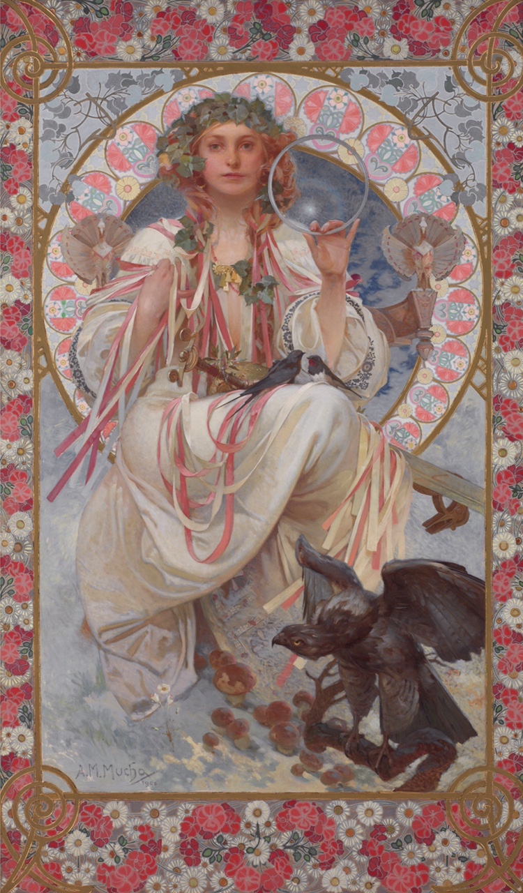 PEACOCK'S GARDEN: Alfons Mucha