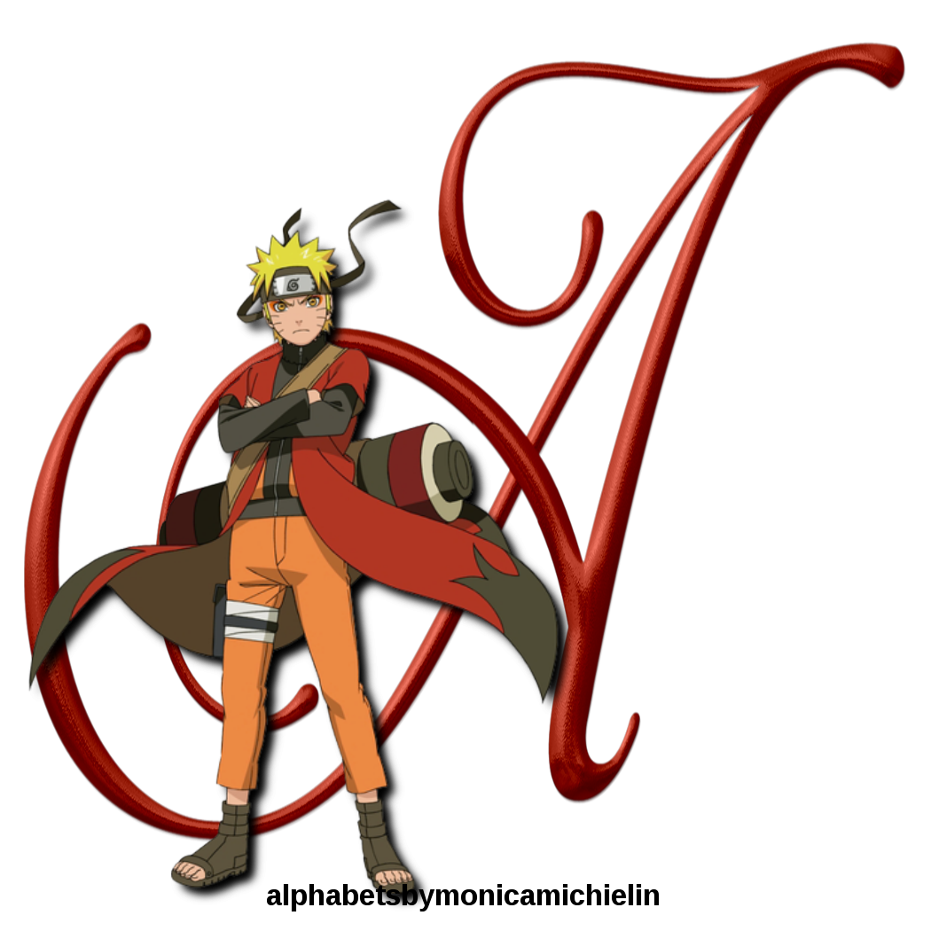 M. Michielin Alphabets: NARUTO CARTOON ALPHABET PNG, #naruto