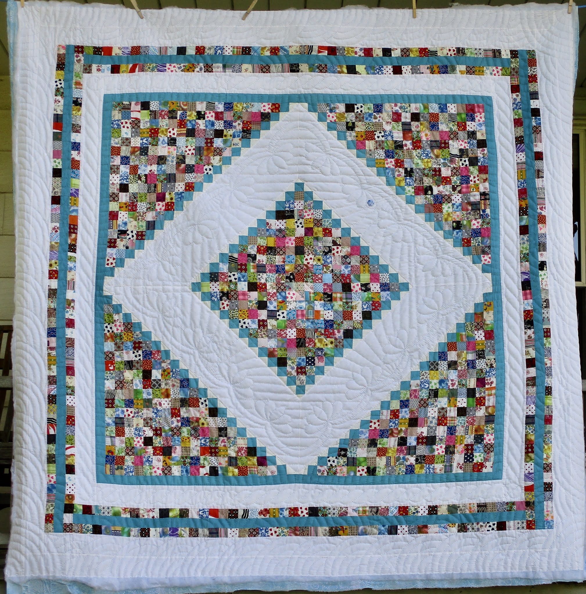 Gretchen's Little Corner: Finished Hand Quilting Vintage Bostons Commons