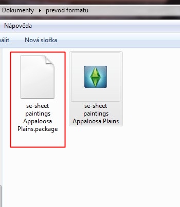 Program na převod sims3pack do package