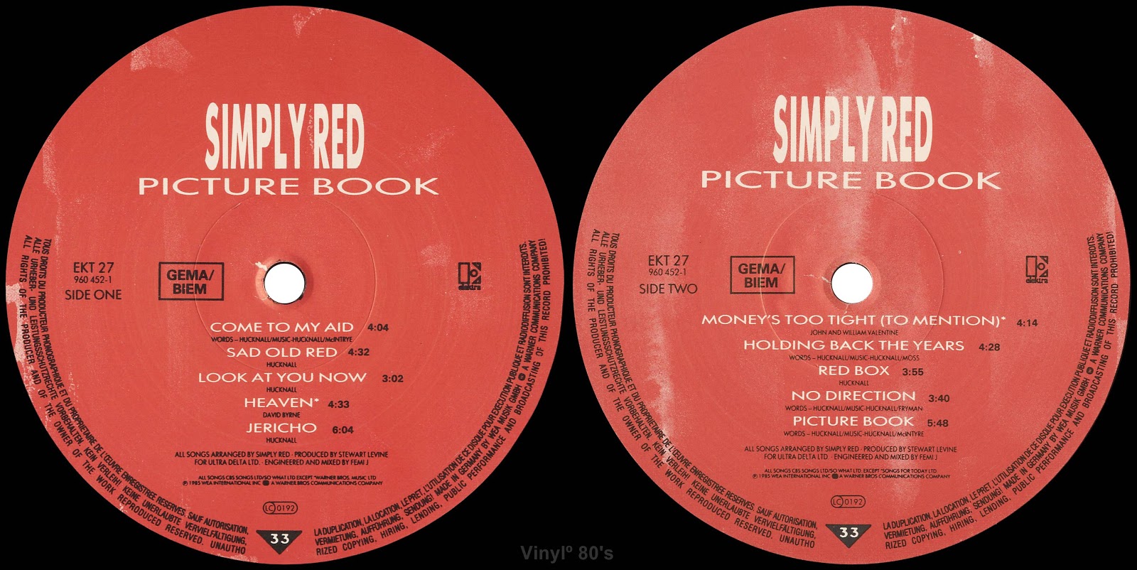 1985 Picture Book - Simply Red - Rockronología