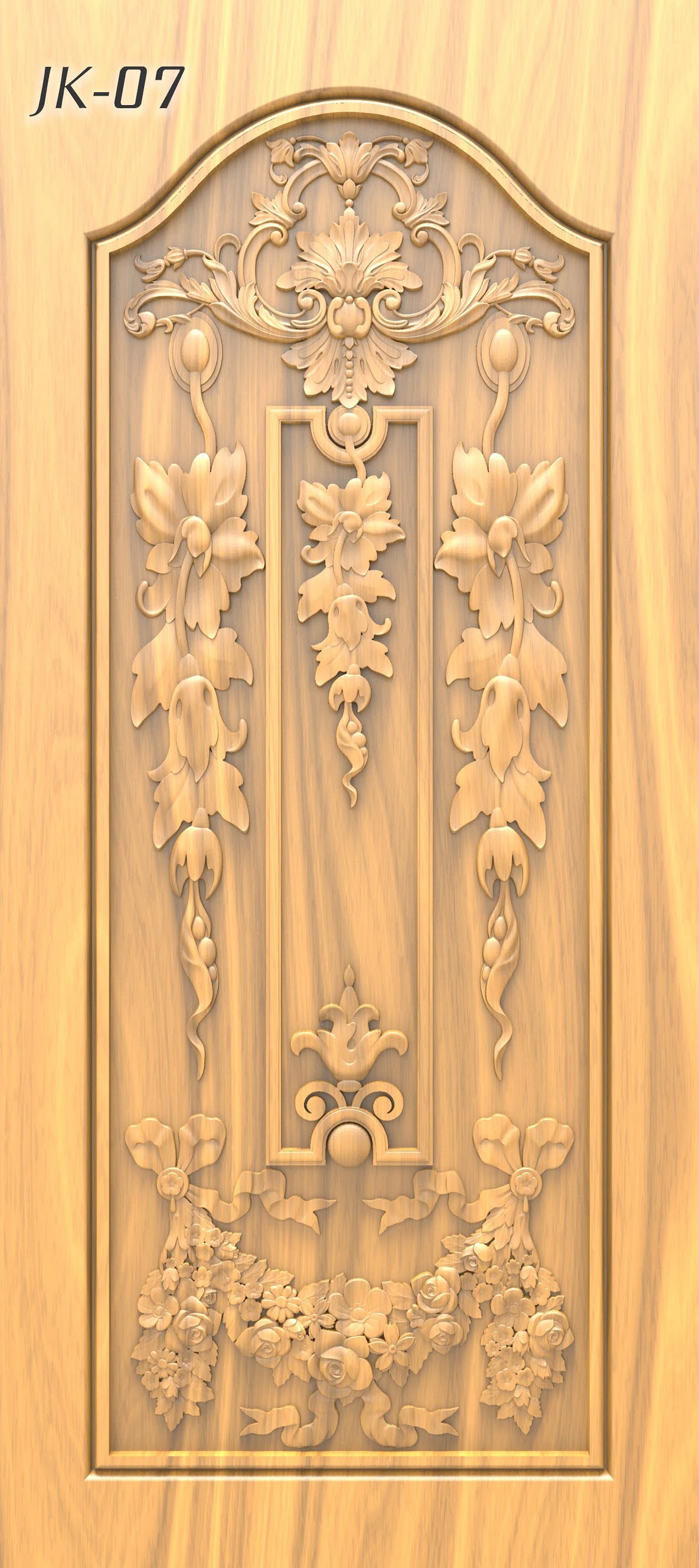 Wooden Door Design JK 7 3D Door Design Artcam Relief or STL Vector File ...
