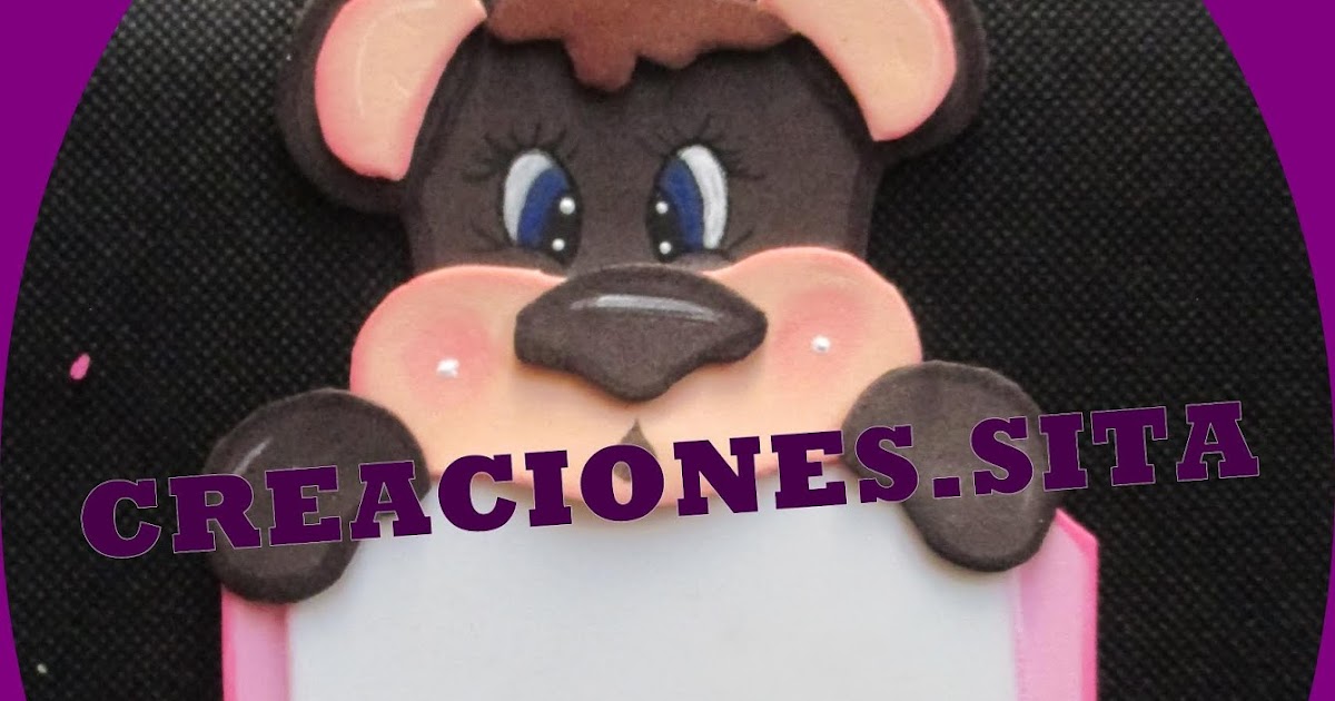 Regalos Creaciones.sita: Solapero con nombre oso.