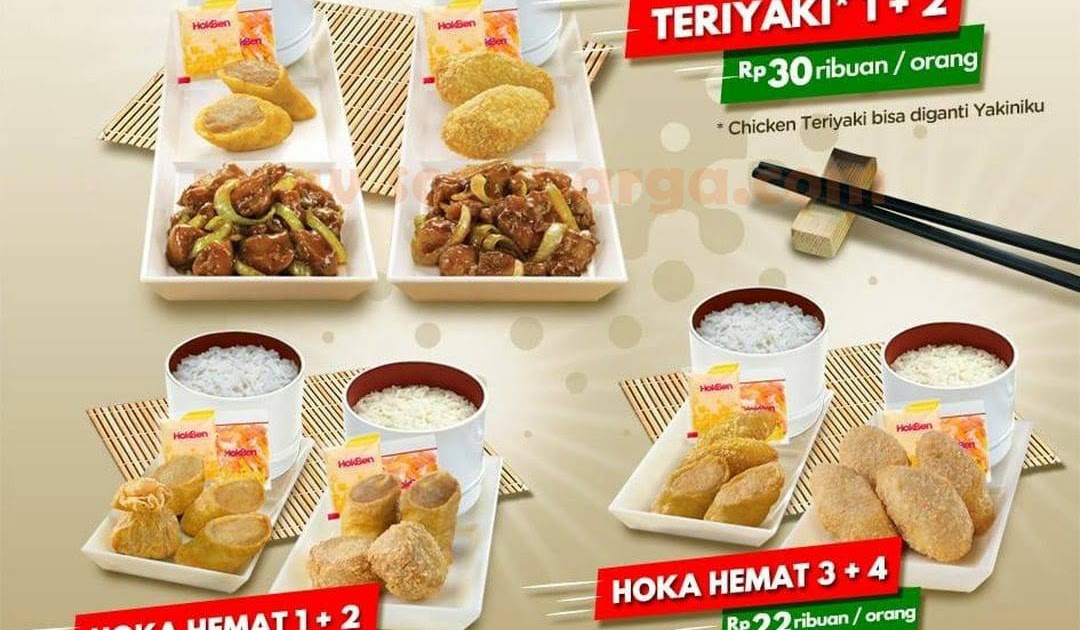 Promo Hokben Flash Sale Terbaru – Paket Makan Berdua cuma 22Rb nett /orang* | scanharga