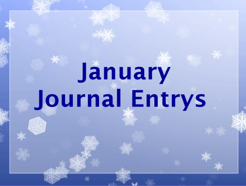 Mrs. McDonald's 4th Grade: Journal Entry's
