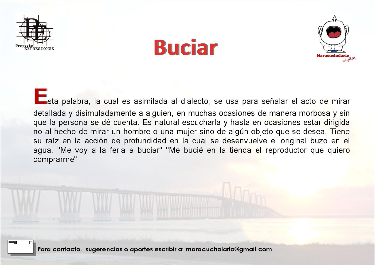 Maracucholario Plus: Buchón