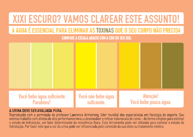 QUAL A COR DA SUA URINA? Cor e aspecto da urina podem indicar doenças
