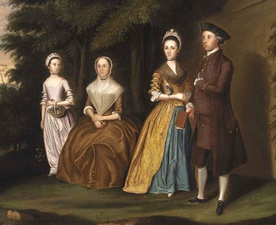 art gallery paintings : Paintings of 18th-Century American Families