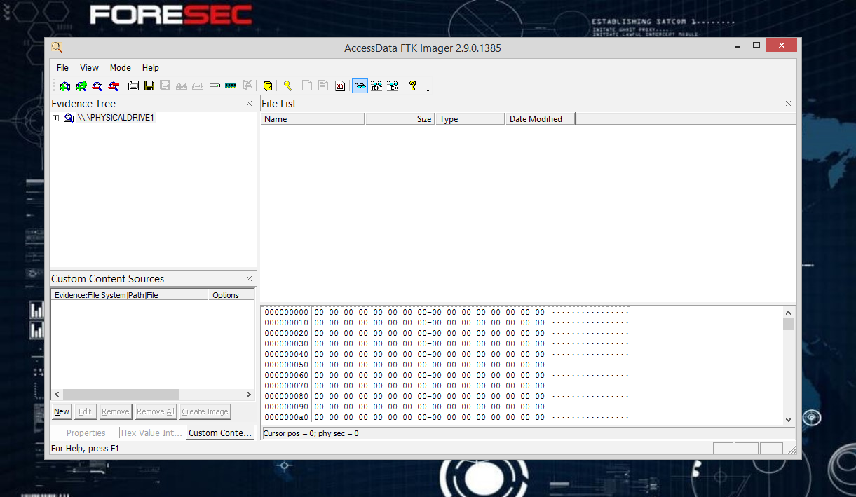 disk forensik dan system forensik: cara menggunakan aplikasi FTK imager Disk Forensik