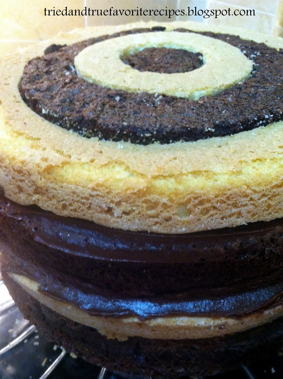 Tried and True Favorite Recipes: 4 Layer Checkerboard Cake