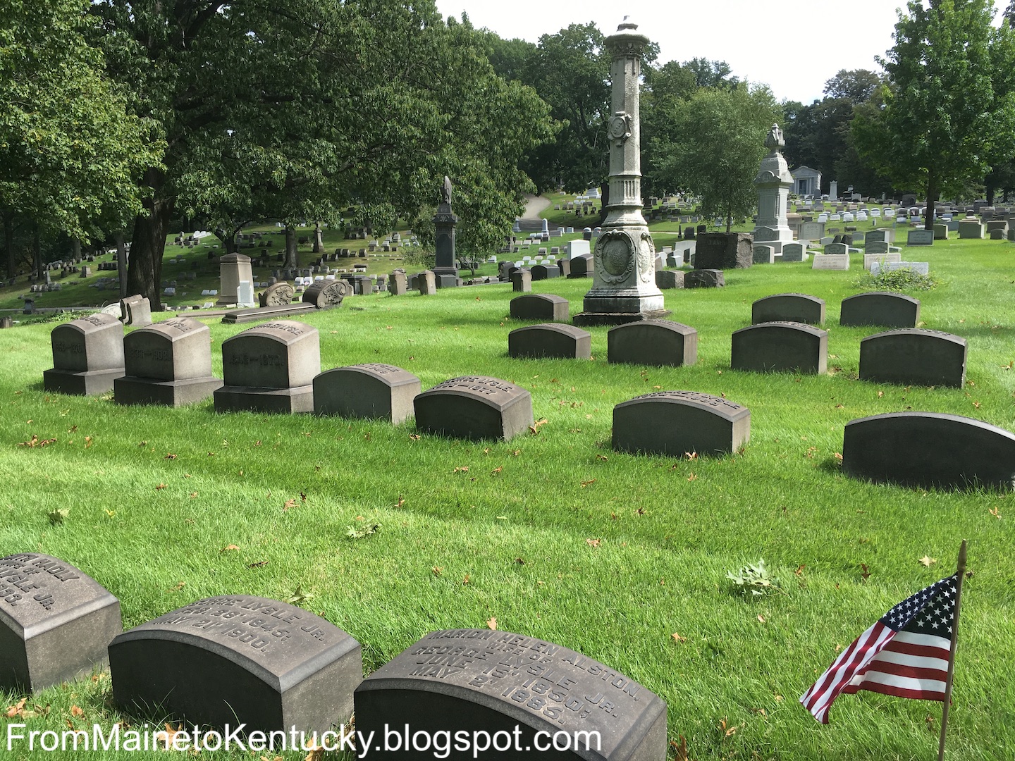 From Maine to Kentucky: Tombstone Tuesday ~ Lysle Plot at Union Dale ...