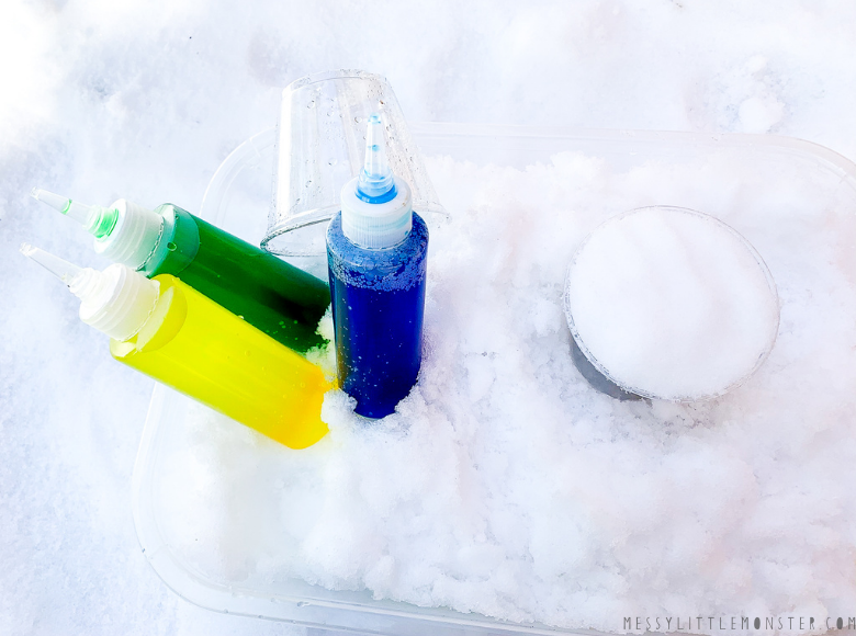 Snow Castles - Snow Activity for Kids - Messy Little Monster