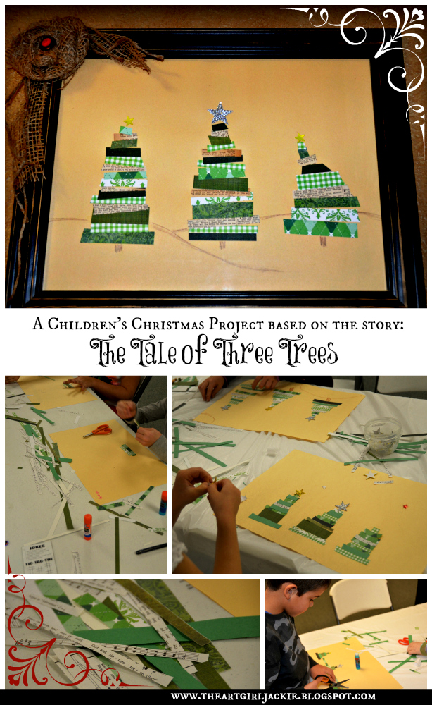 The Art Girl Jackie: A Christmas Art Project to do with the Kids