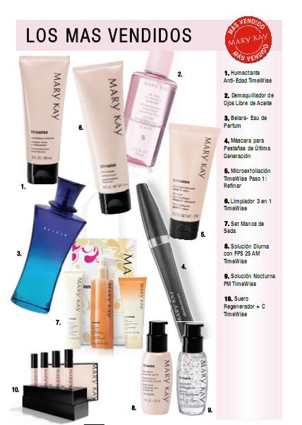 The Look Mary Kay: Los productos mas vendidos son: