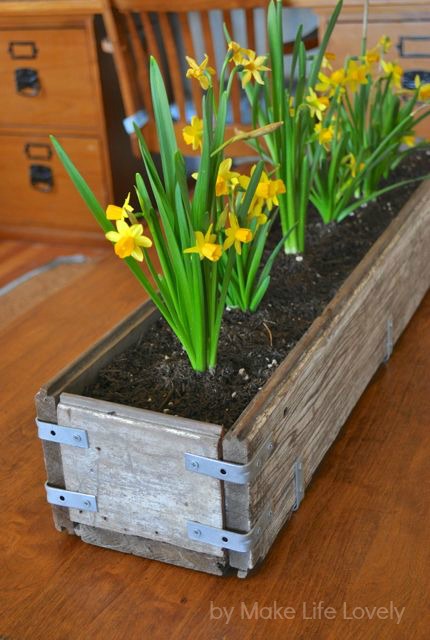 Homemade Flower Boxes