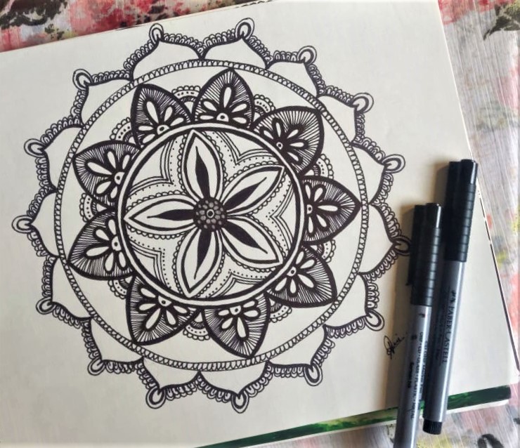 Flower Mandala Art ~ Artyarsh Creative World