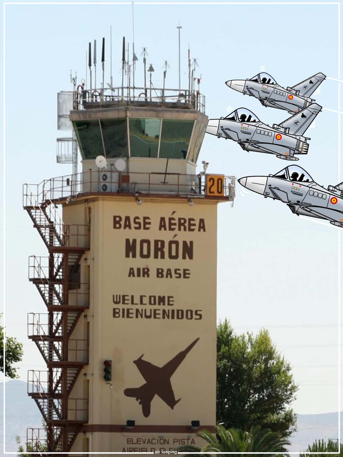 air looping: Eurofighter Typhoon - Ejercito del Aire - Base Aérea de Morón